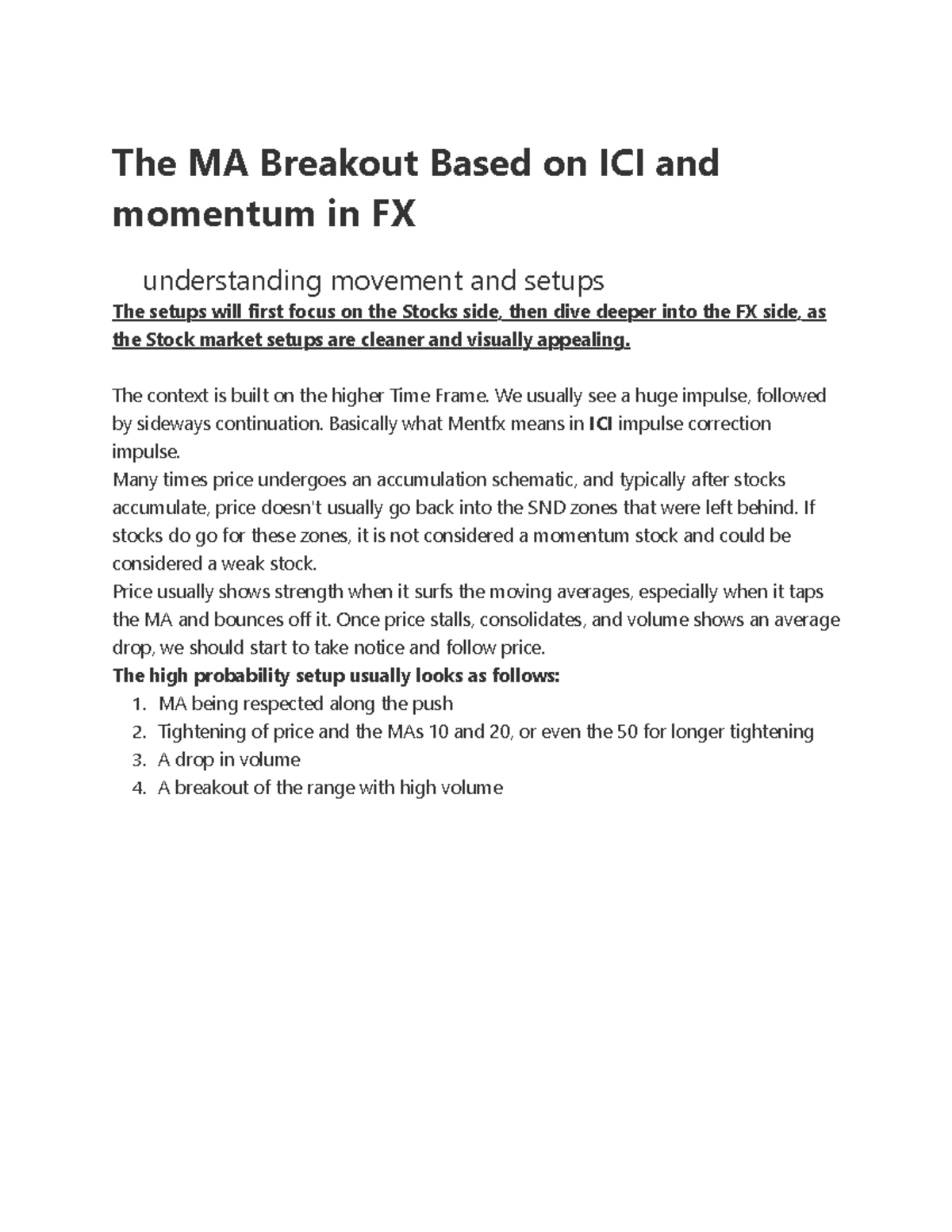 792807990 MA Breakout Strategies: ICI & Momentum in FX Explained - Studocu