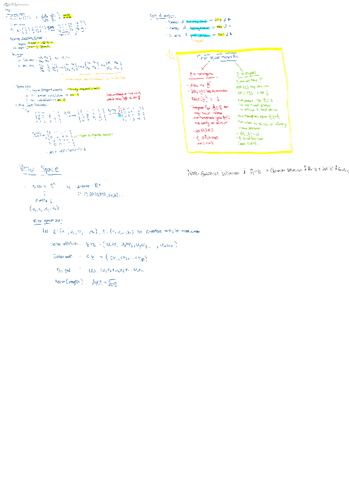 Lecture 2 Notes: Finding Matrix Inverses and Determinants - Studocu