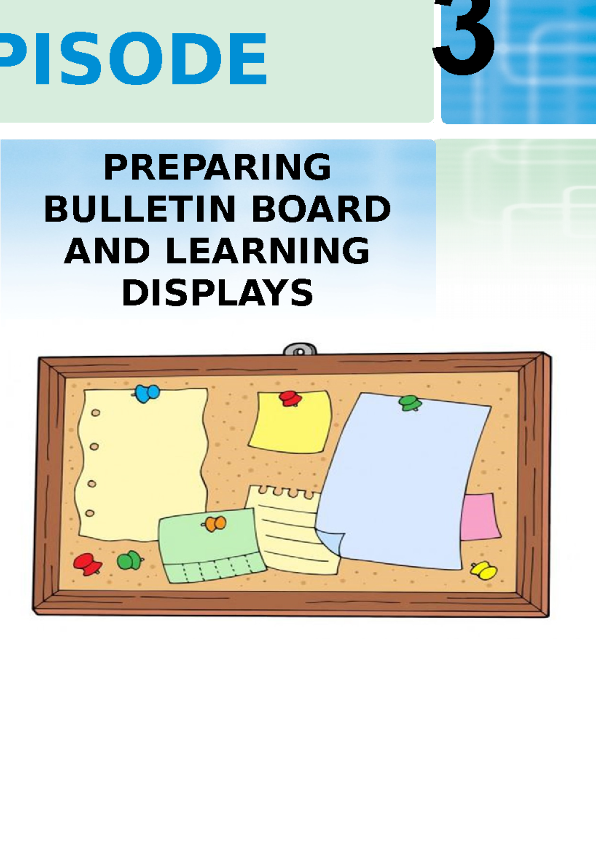 FS2-Episode 3 - Sample of Learning Episode - BSE Education - Studocu