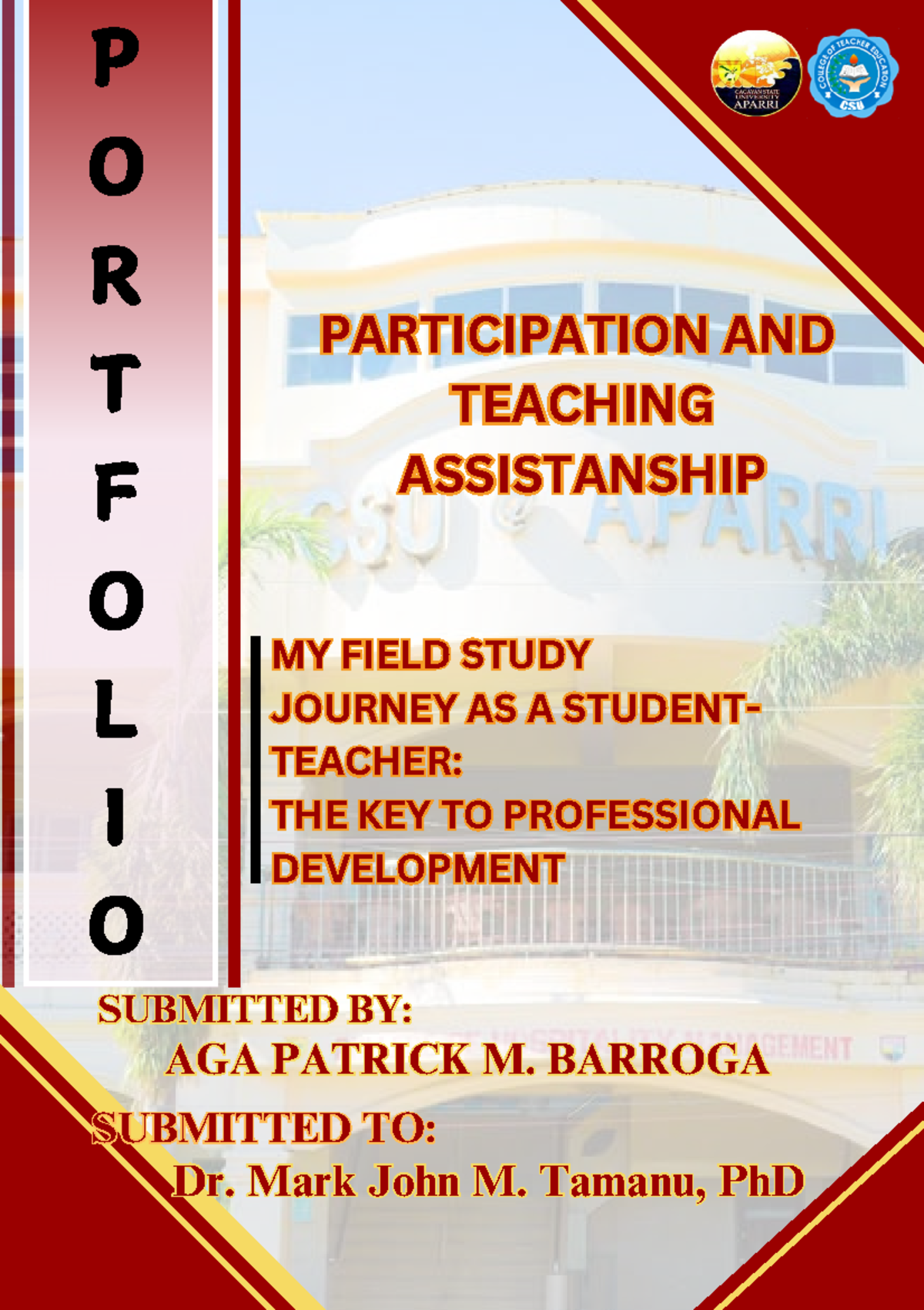 FS 2 Portfolio - PARTICIPATION AND TEACHING ASSISTANSHIP PARTICIPATION ...