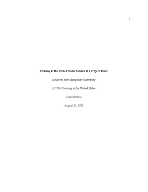 CJ-112 Module Five Journal - Module Five Journal How do these roles ...