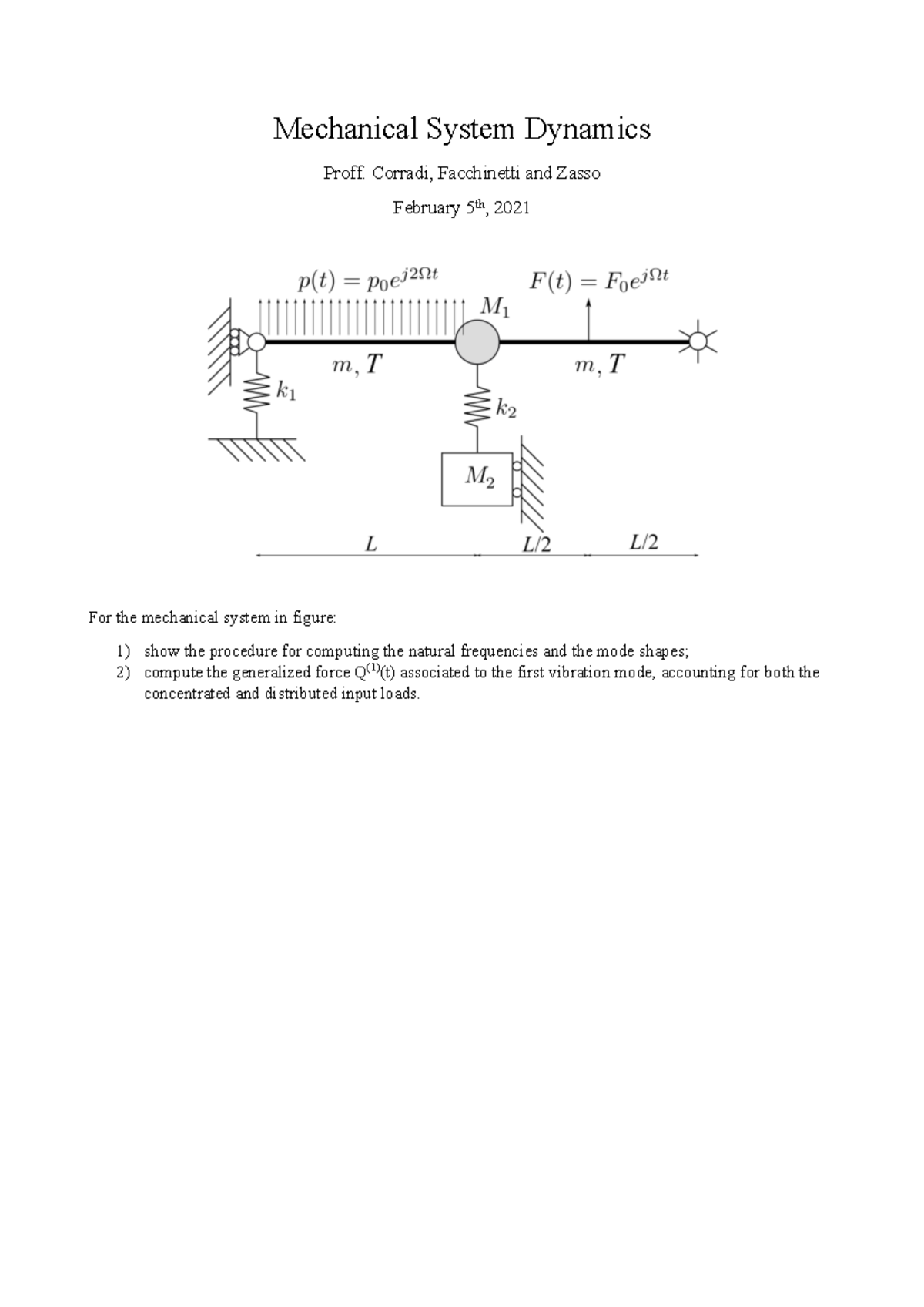 MSD 20210205 - Parte Scritta - Dynamics of mechanical systems ...