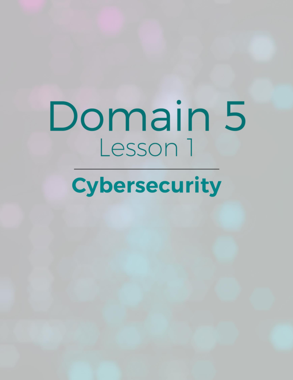 Domain 5 Lesson 1: Disaster Recovery Controls - Cybersecurity Project ...