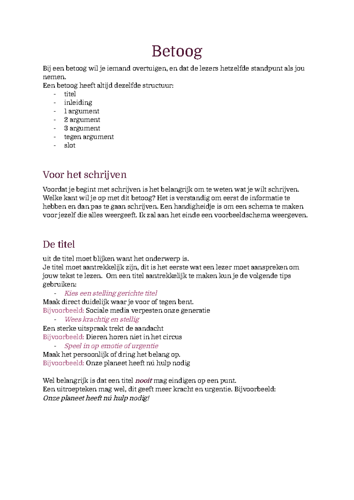 SE Betoog: Structuur en Tips voor een Overtuigende Tekst - Studeersnel