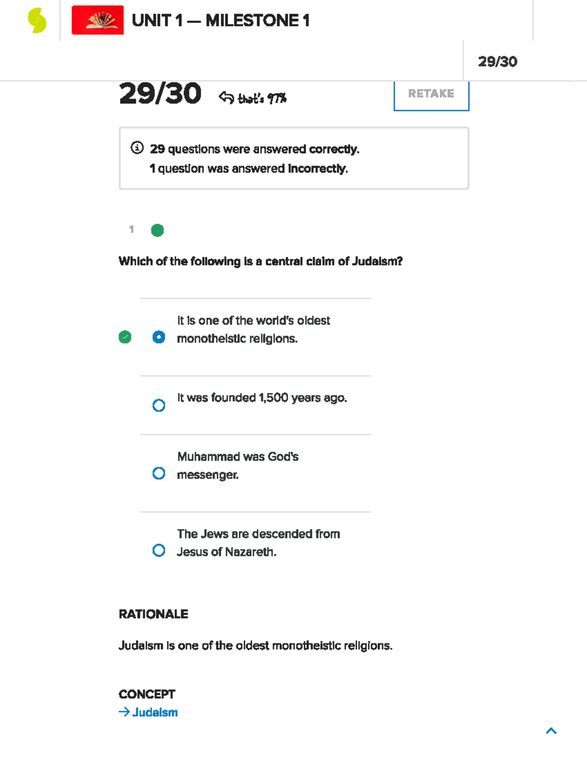 Approaches to Studying Religions: UNIT 1 Milestone 1 Insights - Studocu