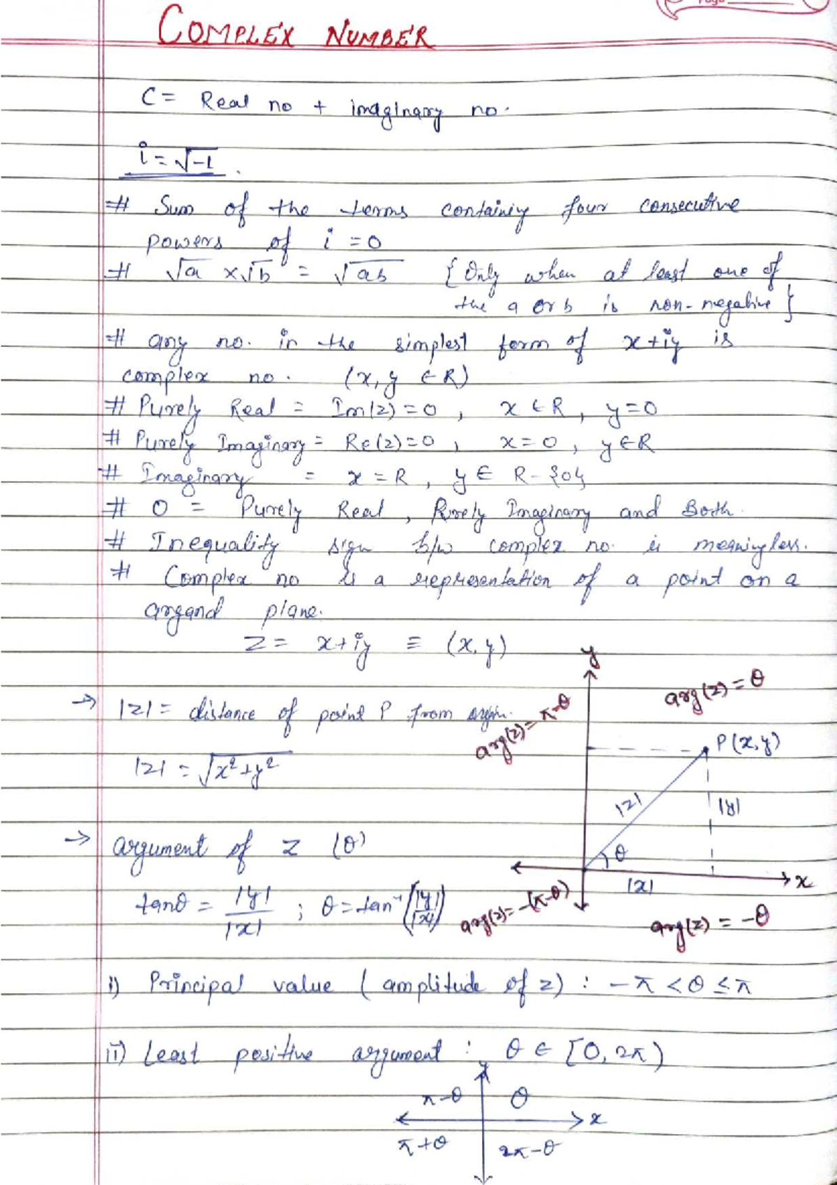 Complex Numbers and Quadratic Equations Class 11 JEE Maths Notes - Studocu