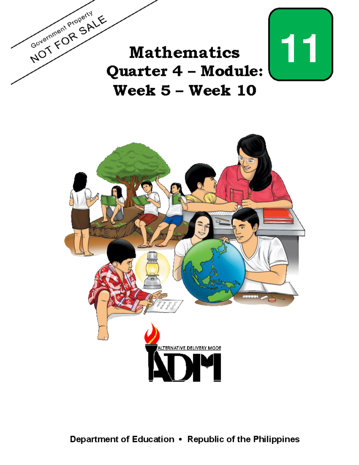 ADM G11 Q4 Math Module: Week 5 to Week 10 Overview & Activities - Studocu