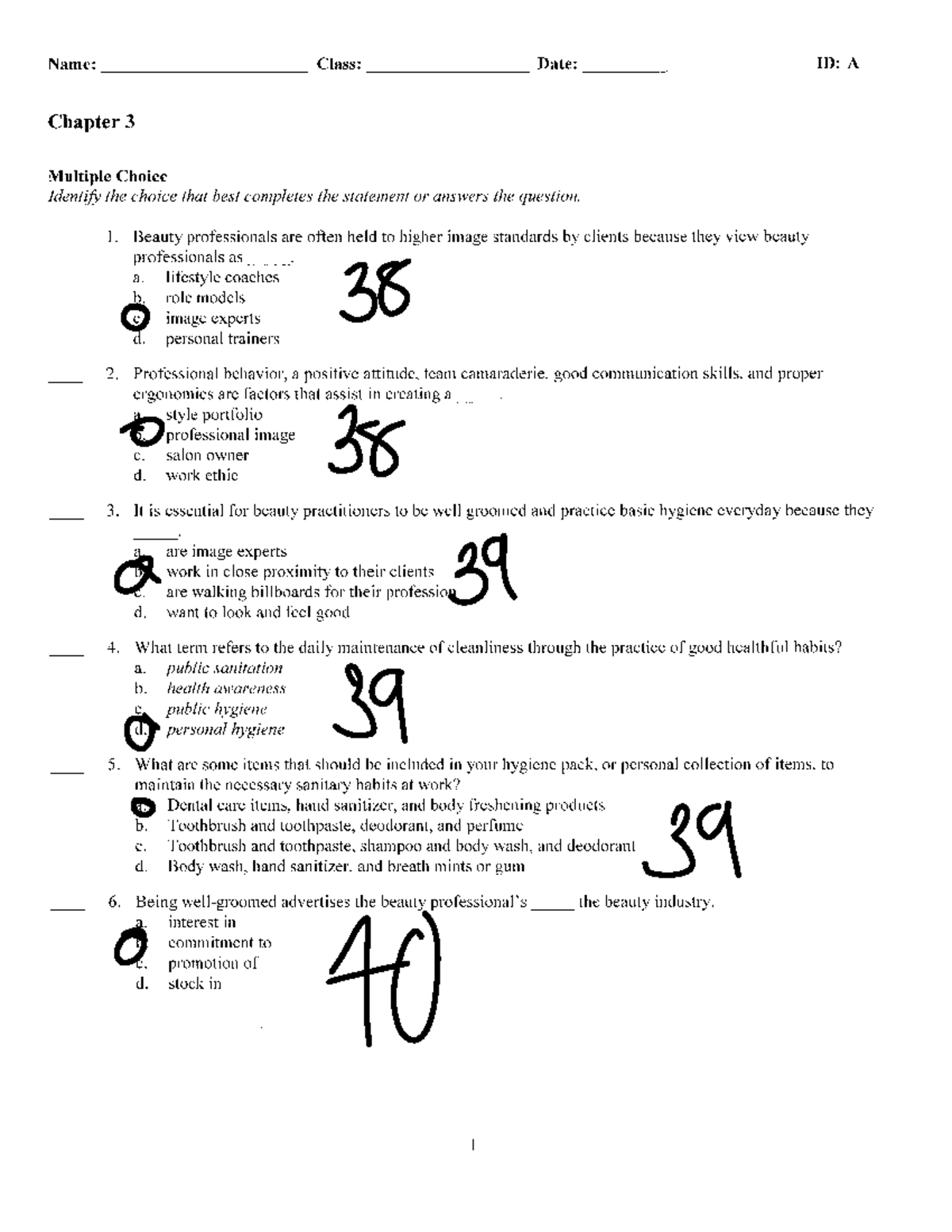 DOC013024 - Chapter 3 Milady Review Answers and Insights - Studocu