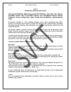 DATA Warehousing CCS341 UNIT 5 - UNIT V SYSTEM & PROCESS MANAGERS Data ...