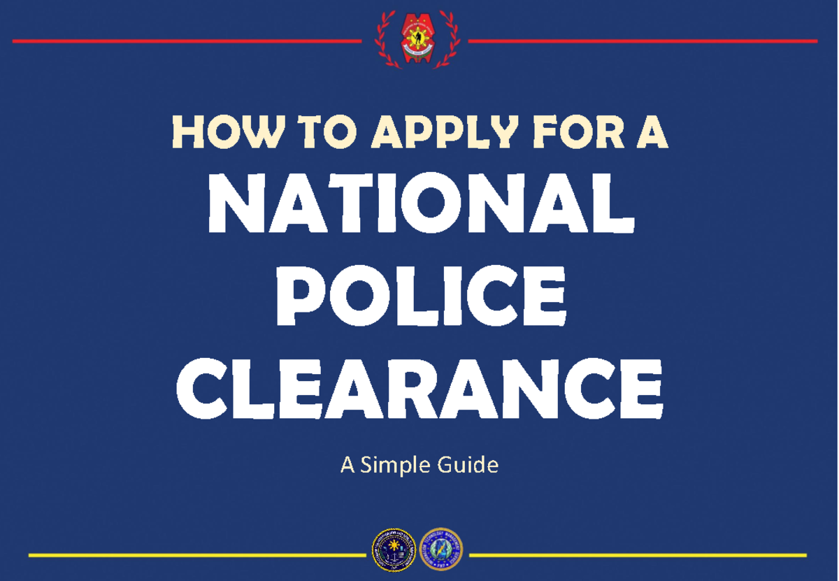 How to apply for a national police clearance: a step-by-step guide ...