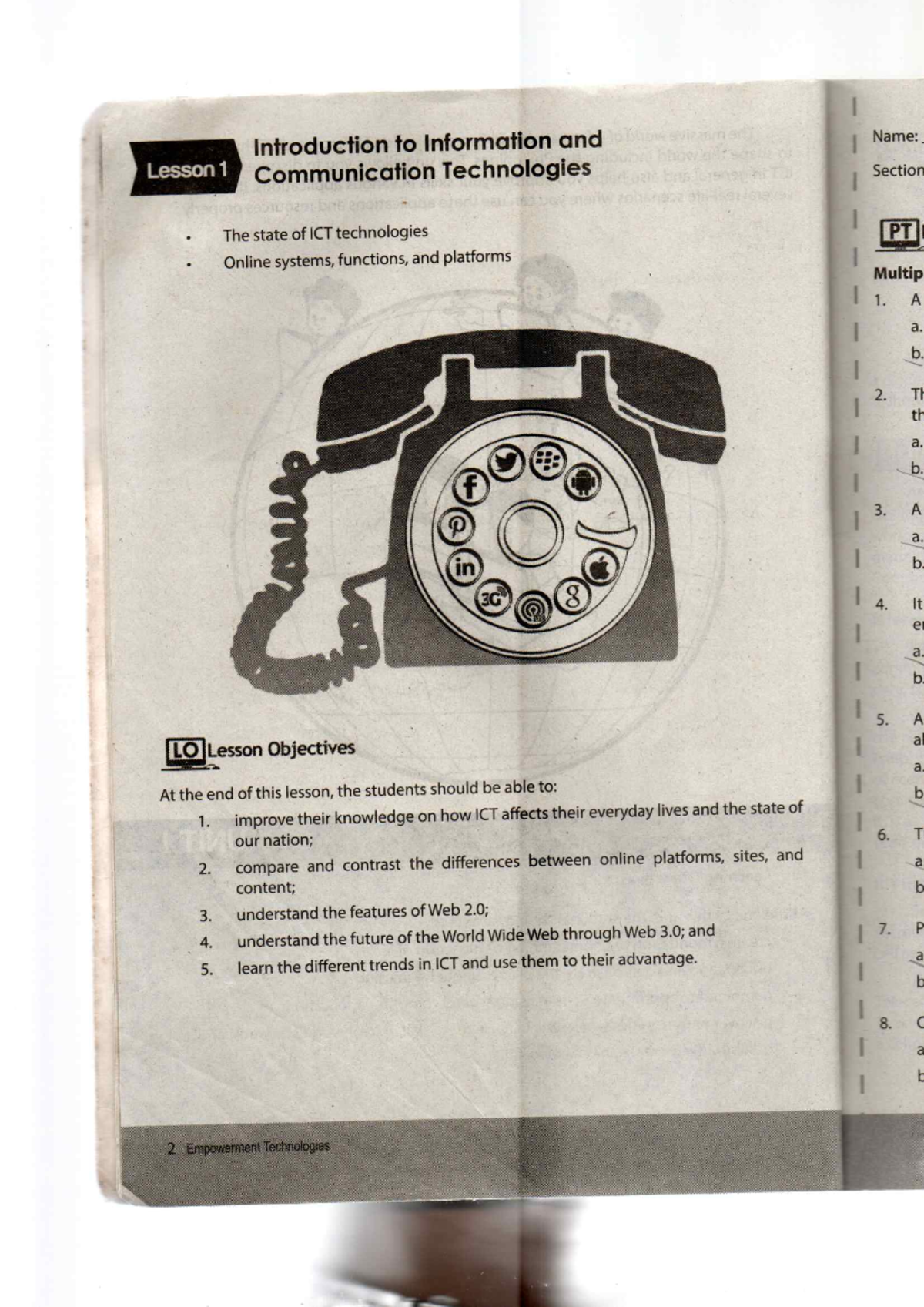 Emp Tech: Lesson 1 - Introduction to ICT & Communication Tech - Studocu