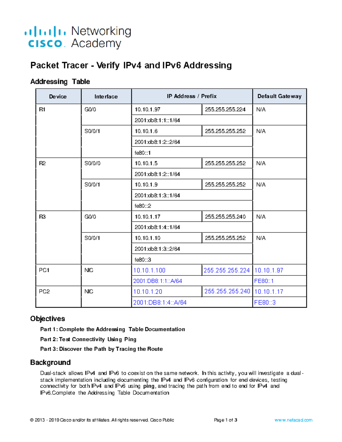 Lab 13.2.7-packet-tracer-use-ping-and-traceroute-to-test-network ...