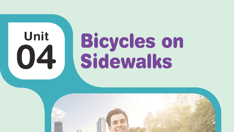 Unit 4 - fsgsrgtrhtufhrt - Bicycles on Sidewalks ####### Warm-Up Answer ...