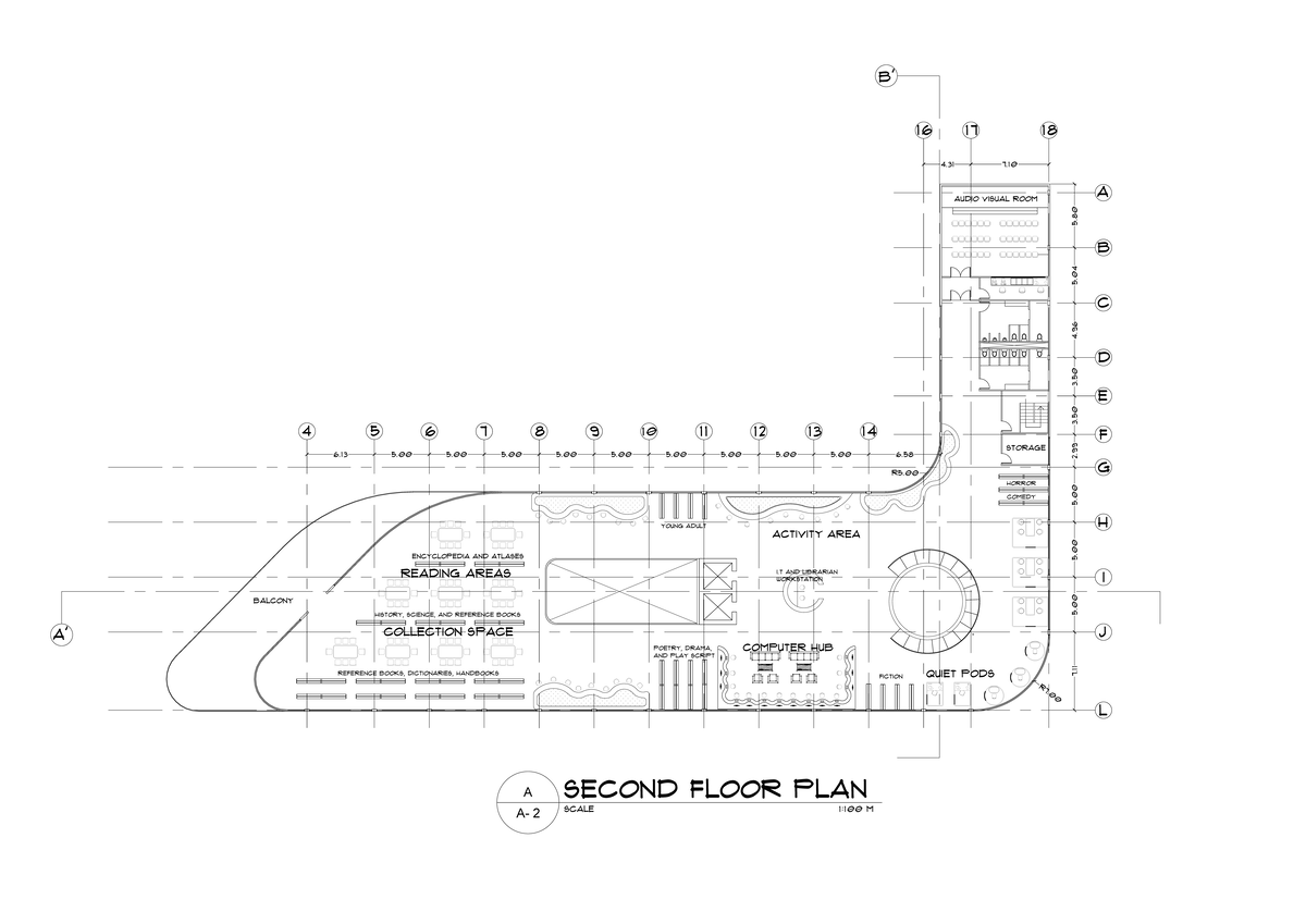 CAD LOT- Second Floor Design Plan for Audio Visual Space - Studocu