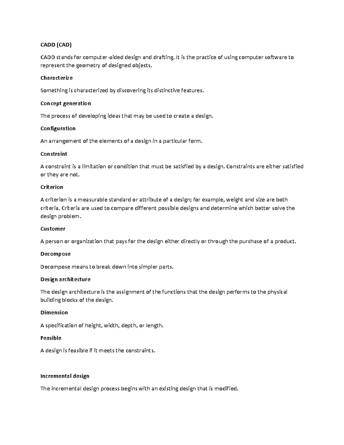 CADD (CAD) Terminology and Concepts Overview for Design & Drafting ...