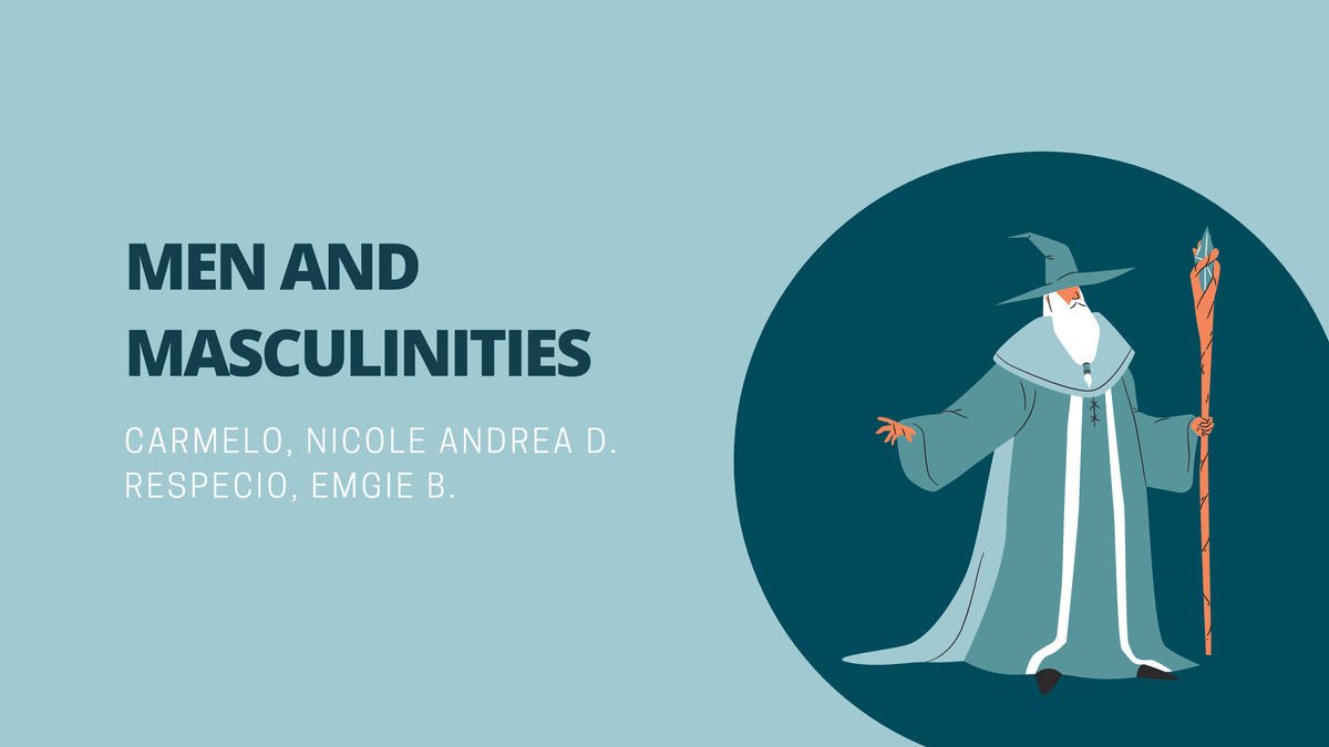 Topic 10: Men's Studies and Masculinities Insights Analysis - Studocu