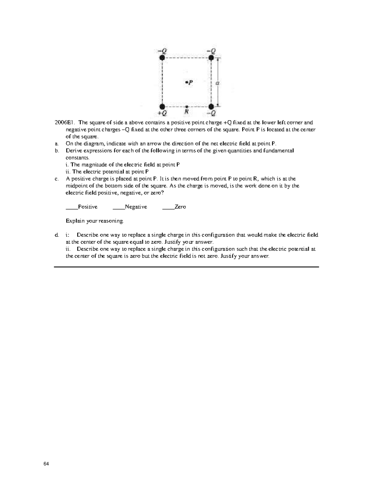 AP Physics 2 Workbook: Electrostatics & Electric Fields (Part 9) - Studocu