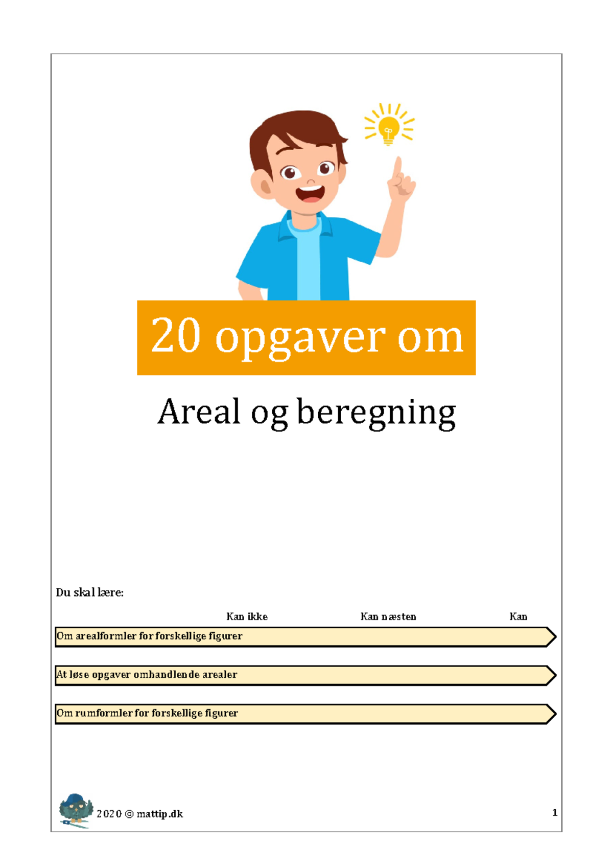 20 Opgaver om Areal og Omkreds - Matematik 2020 - Studocu