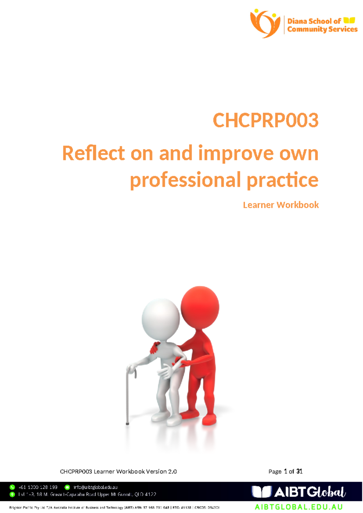 CHCPRP 003 Reflective Practice Learner Workbook Version 2 - Studocu