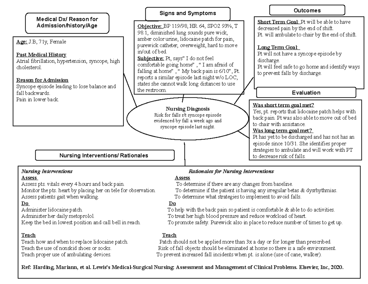 Nursing Care Plan: Clinical Concept Map for Patient Management - Studocu
