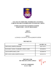 Intelligent System Engineering - CS259 - UiTM - Studocu