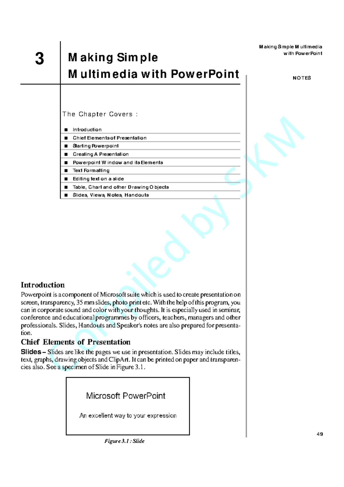 Unit 3: Making Simple Multimedia with PowerPoint - Study Notes - Studocu
