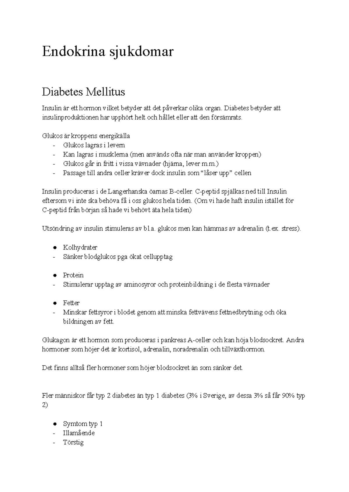 Diabetes Mellitus: En Översikt av Endokrina Sjukdomar och Behandlingar ...