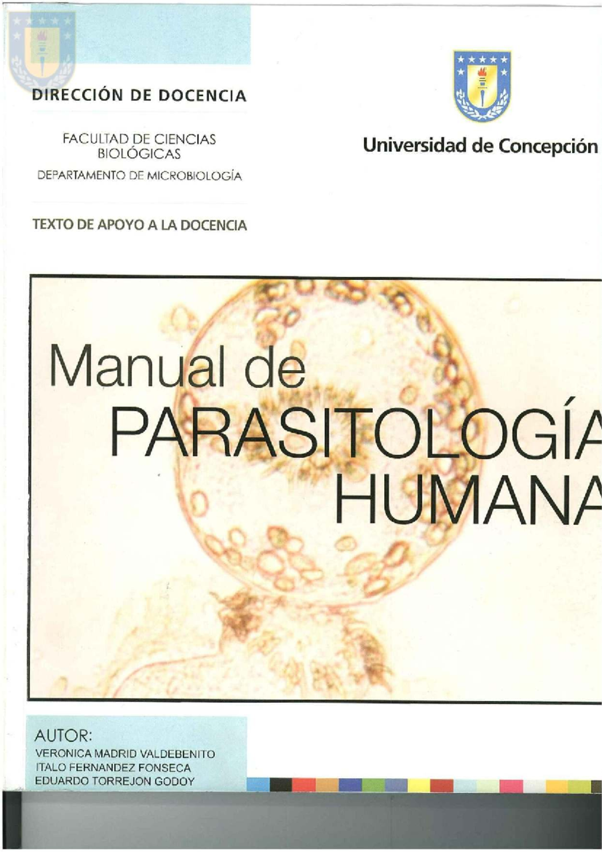 Manual de Parasitología: Conocimientos Básicos y Aplicaciones - Studocu