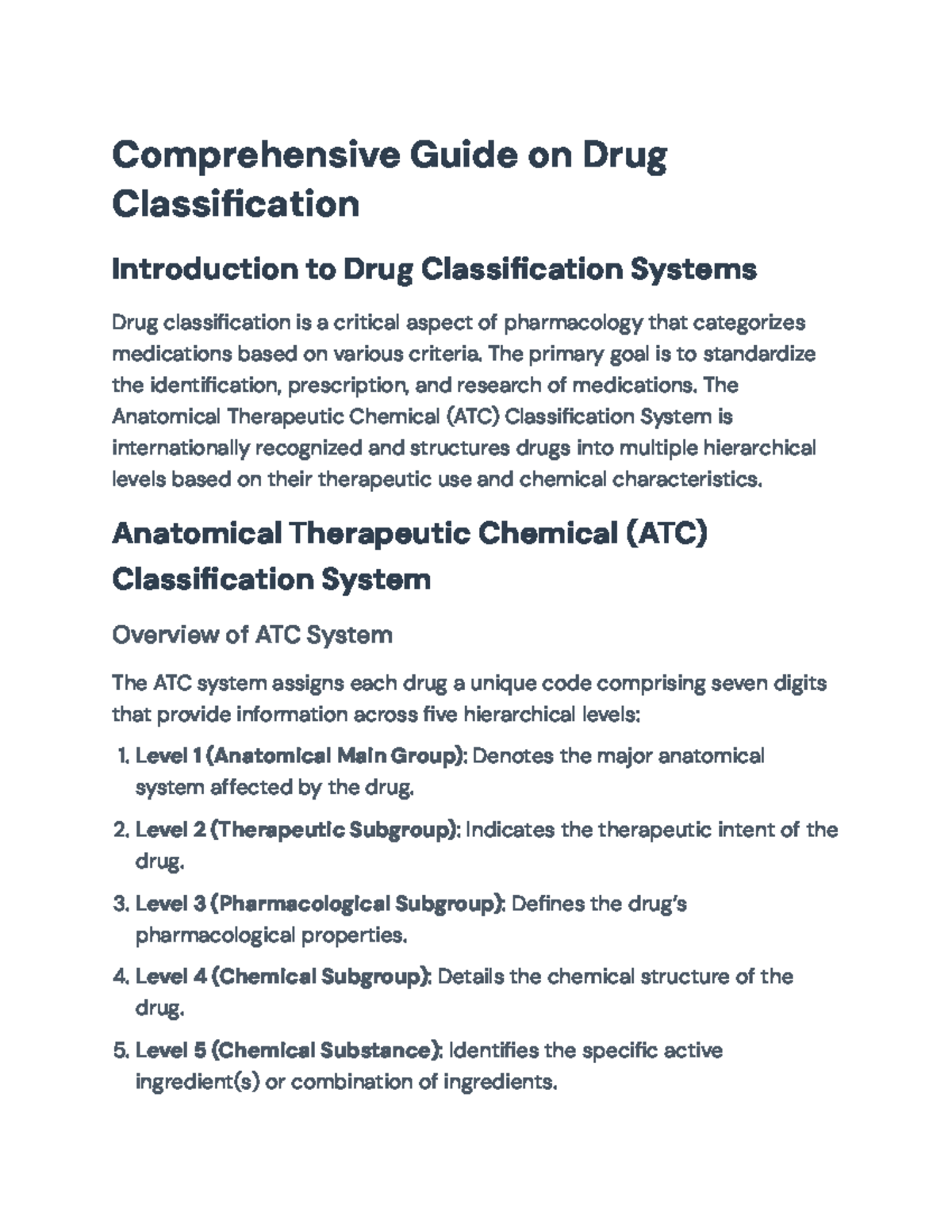 Drug Classification Systems: An In-Depth Guide on ATC Method ...