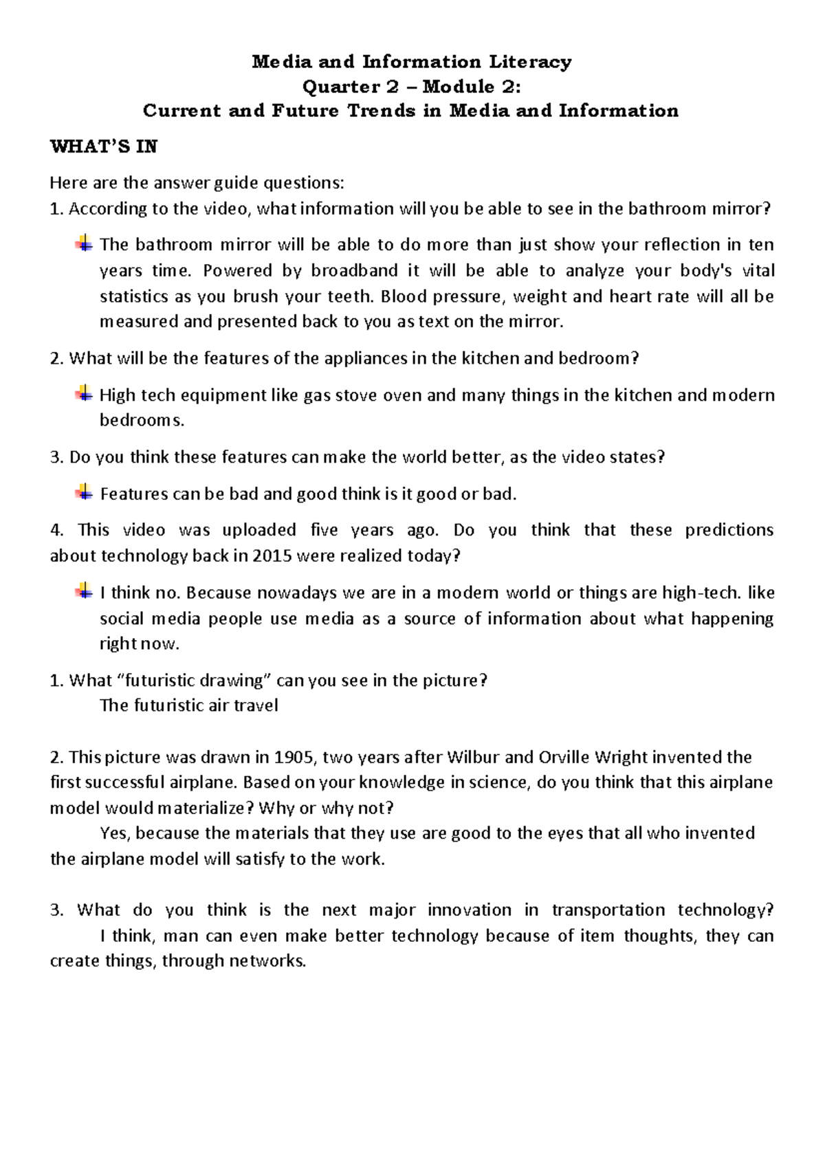 Media Information Literacy Activity (Quarter-2- Module-2) - Media and ...