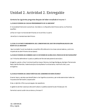 Unidad 1. Actividad 1. Entregable. Preguntas - Unidad 1. Actividad 1. Entregable. Preguntas ...