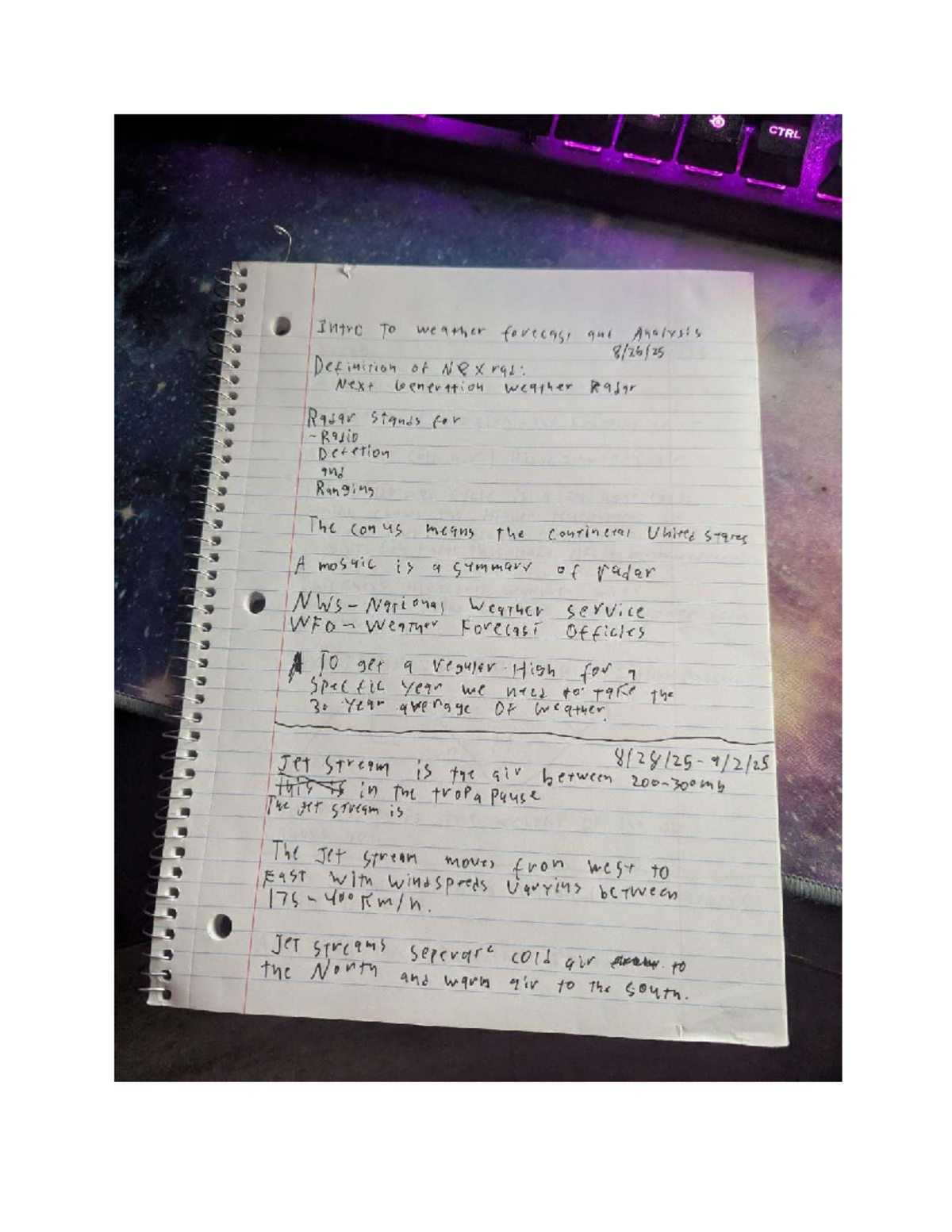 Intro to Weather Forecasting & Analysis: Key Concepts and Terms - Studocu