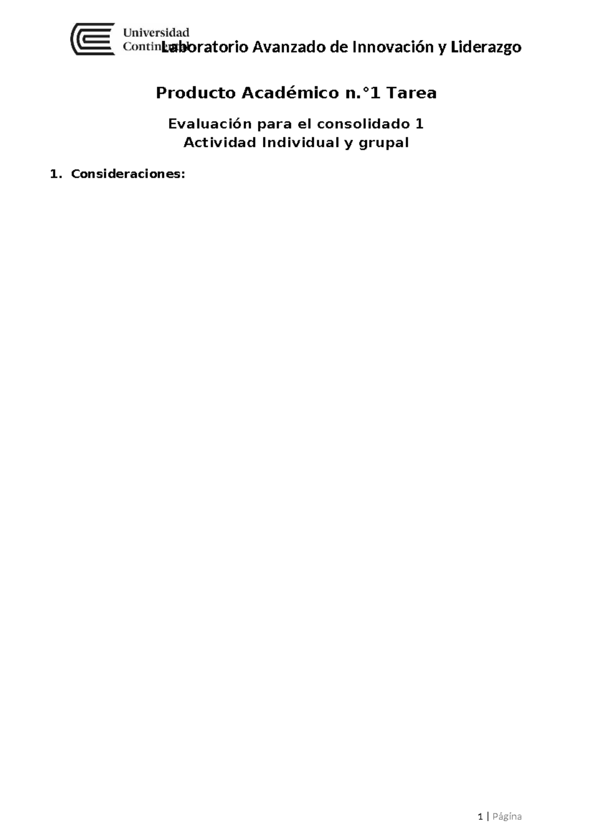 PA01-Distancia -Versión actualizada - 2025 - Producto Académico n.°1 Tarea Evaluación para el ...