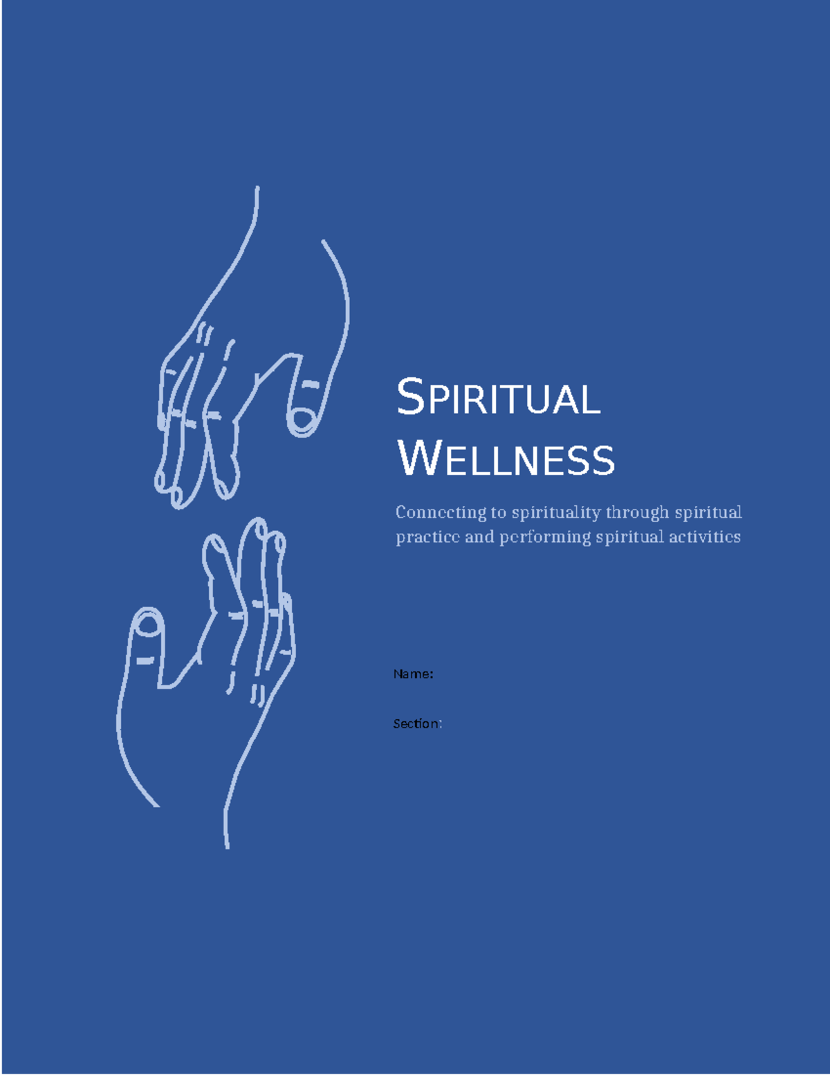 Week 9 Spiritual Wellness Activity: Letter to My Spirituality - Studocu