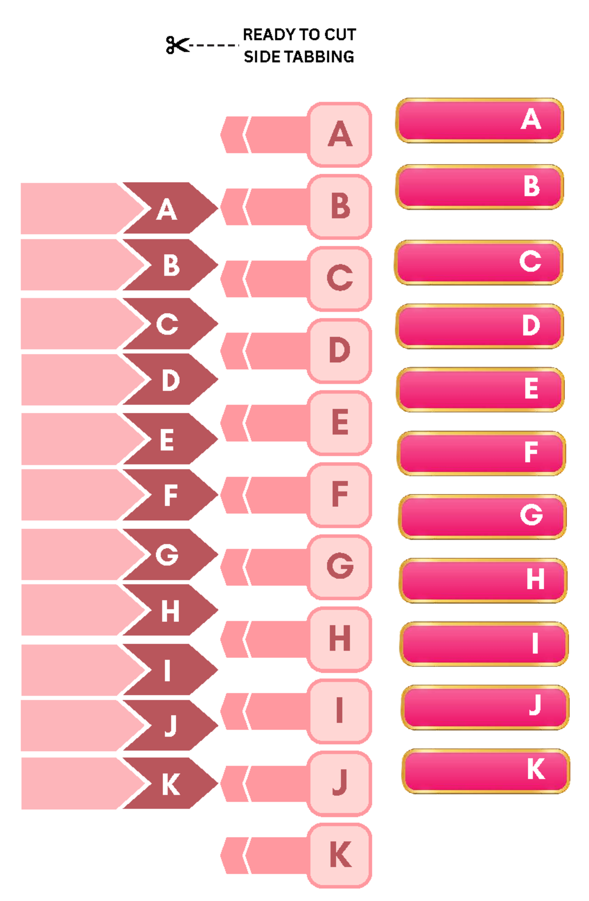 SIDE Tabbing - N/A - education - A B C D E F G H I J K A B C D E F G H ...