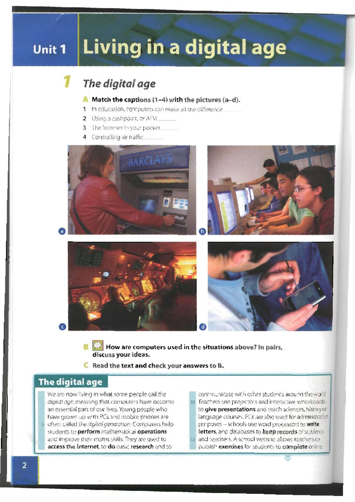 Unit 1: Living in a Digital Age - Understanding the Digital Environment ...
