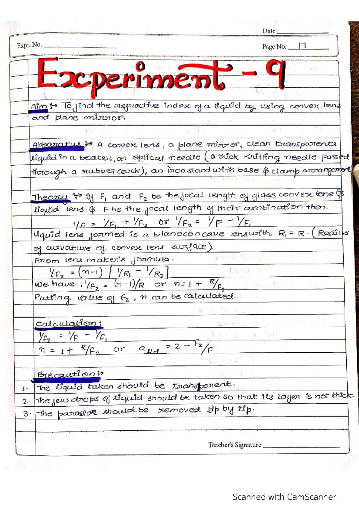 XII A Experiment 10 - Class 12 CBSE - Studocu