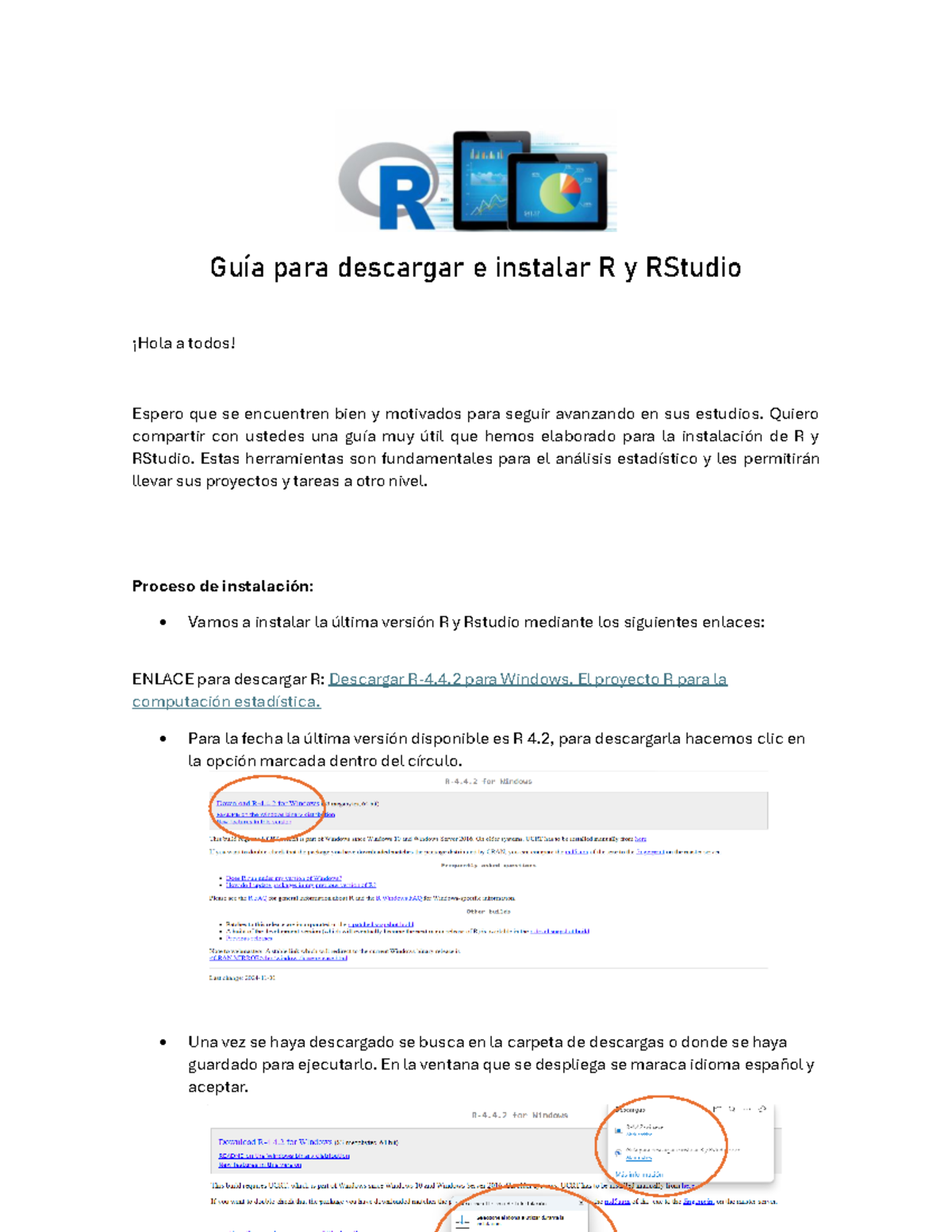 Guía de Instalación de R y RStudio: Paso a Paso para Estudiantes - Studocu