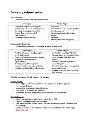Politics Explained - Edexcel A Level UK Politics Example Pack for ...
