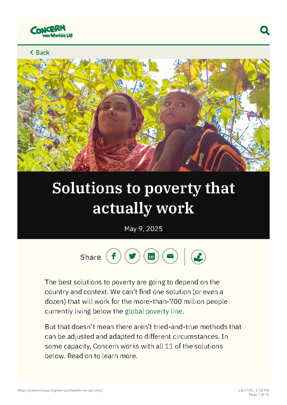 Solutions to Poverty That Actually Work: A Comprehensive Overview - Studocu