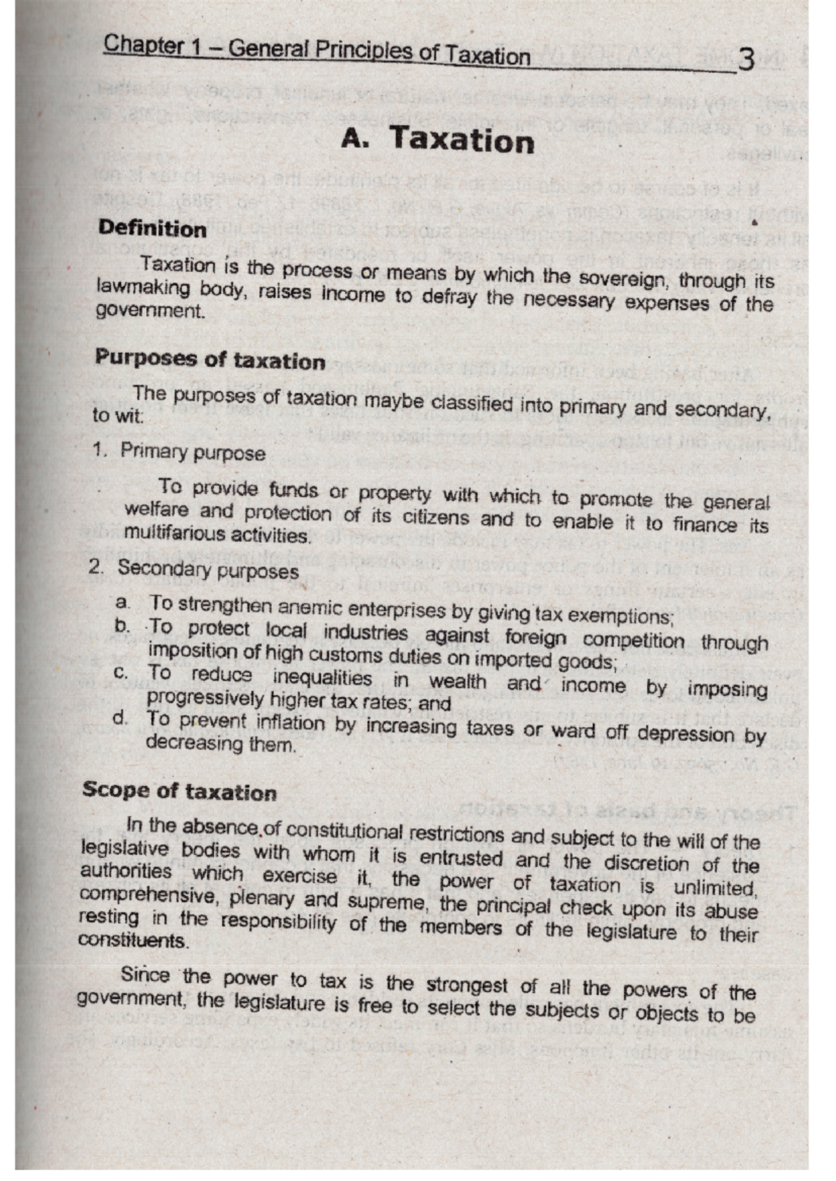 Scope and Limitations of Taxation 2: An In-depth Analysis of Tax ...