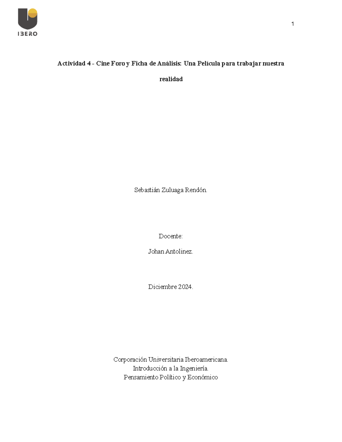 Actividad 4 - Cine Foro y Ficha de Análisis Una Película para trabajar ...