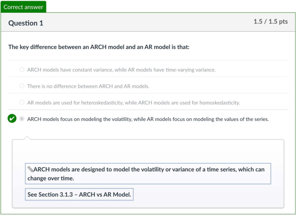 6402 HW5 MC Results: ARCH vs AR Models Analysis - Studocu