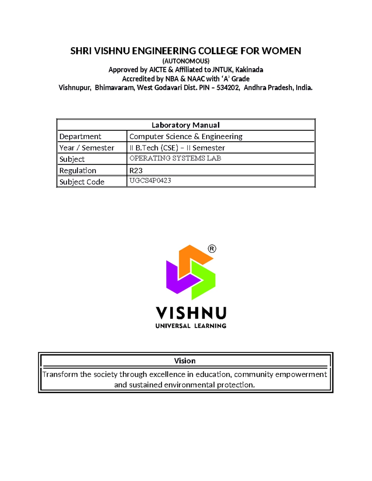 R23 II-II OS Lab Manual - UNIX Programming and Essential Commands - Studocu
