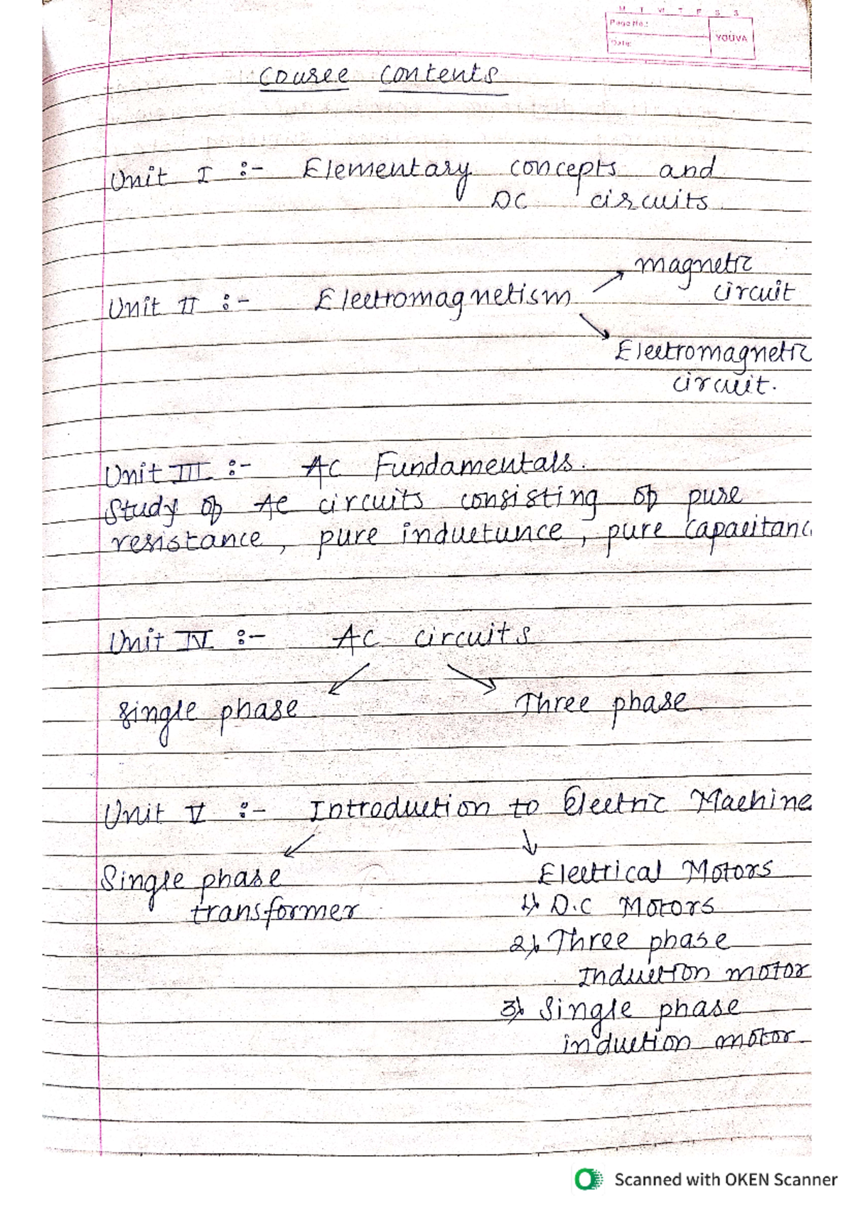 Sem 1 BEE - Comprehensive Notes on DC and AC Circuits Concepts - Studocu