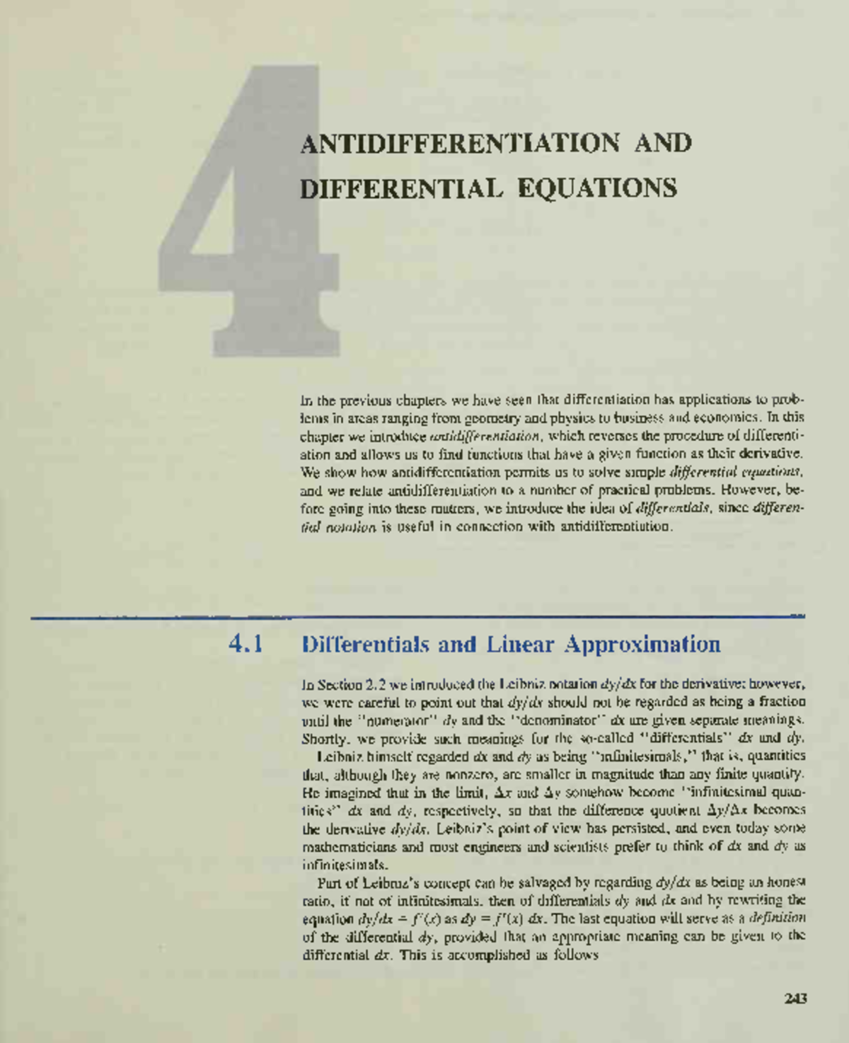 Chapter 04 - Antidifferentiation and Differential Equations - Studocu