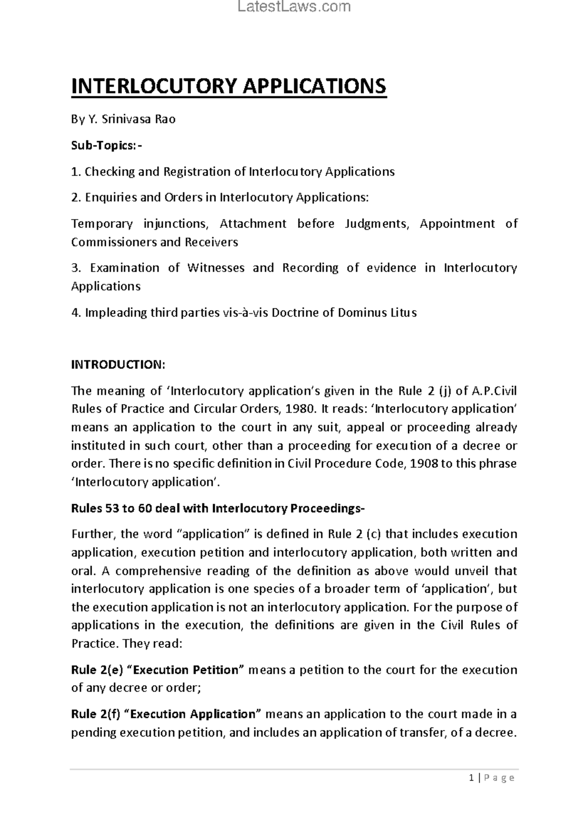 336553525 Interlocutory Applications: Key Insights and Notifications ...
