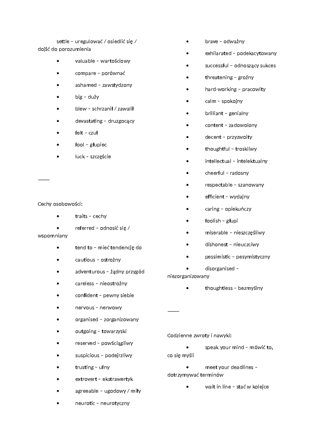 Unit 1 & 2 Vocabulary - Key Terms and Expressions for Study - Studocu