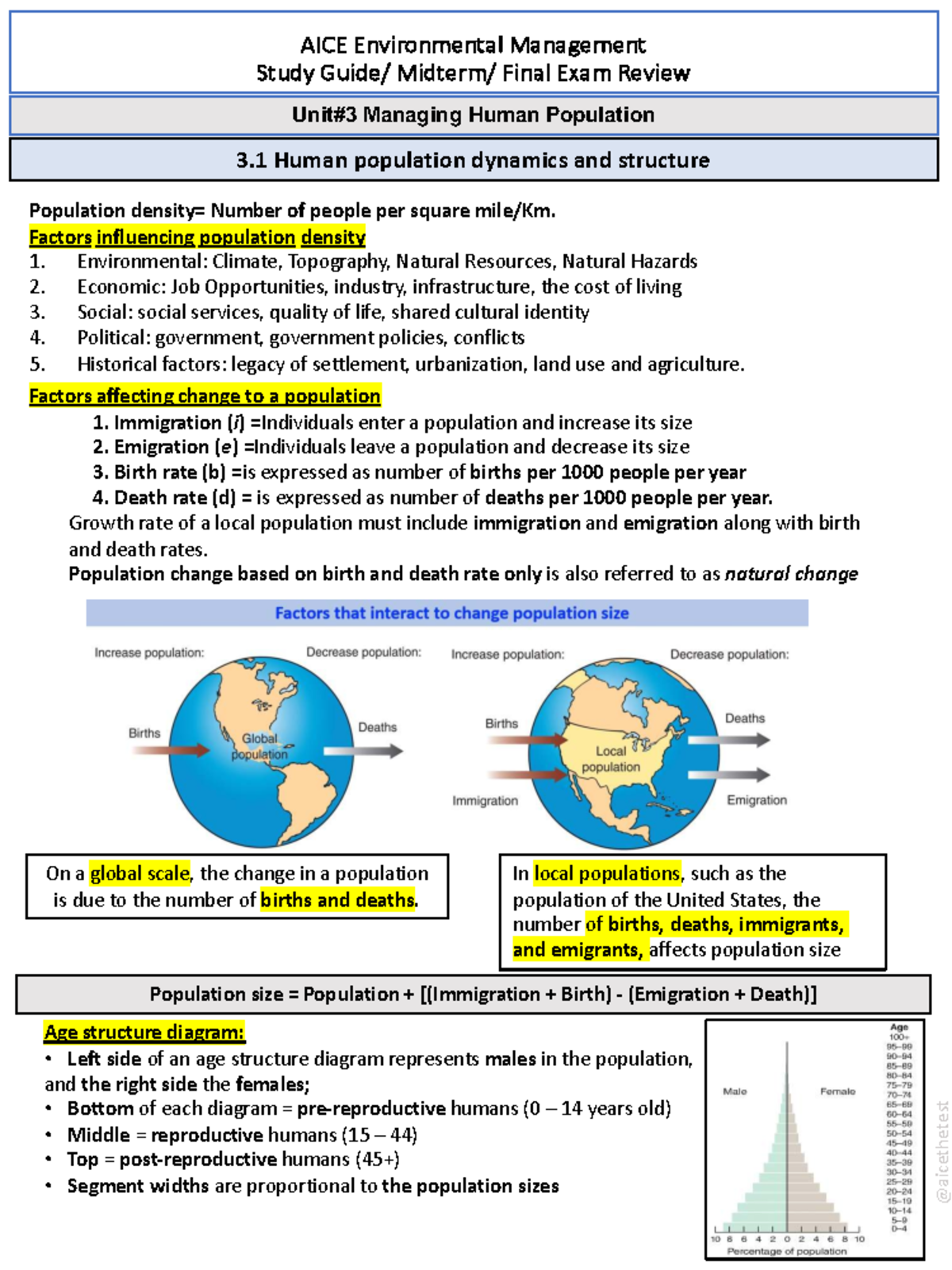 Unit+3+Study+Guide - Information on Unit 3 - AICE Environmental ...