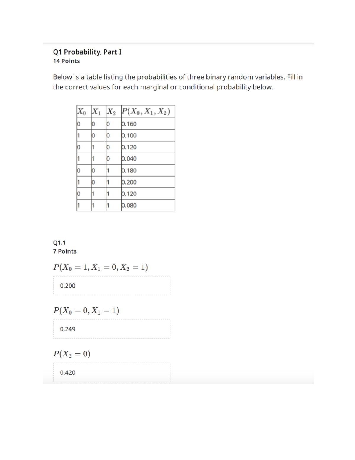 CS188 HW1A - Probability and Search Trees Solutions - Studocu